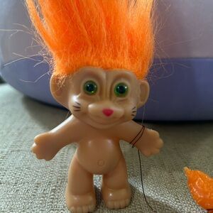Russ | Toys | Vintage Russ Troll With Orange Hair Cat Whiskers And Nose ...